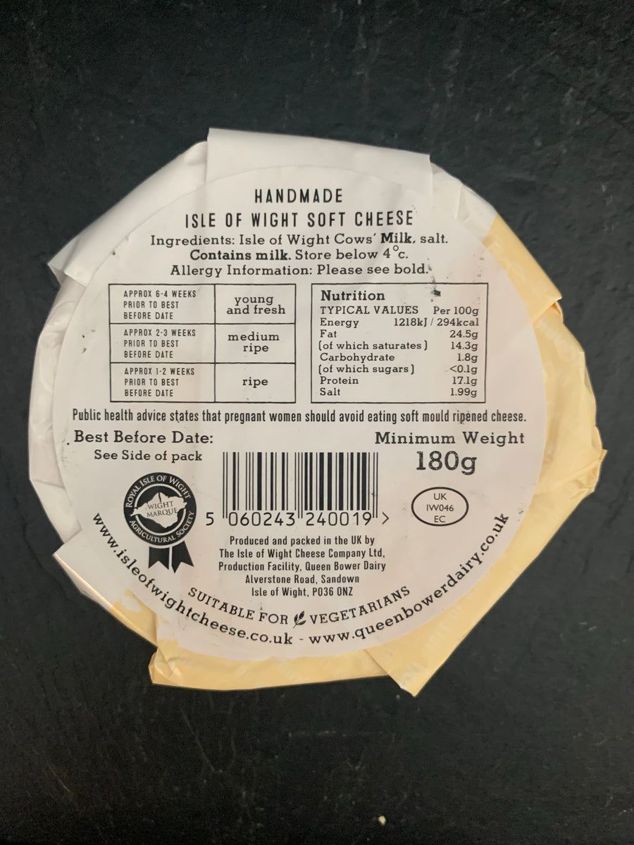 Isle of Wight Soft 180g – The Cheese Hut