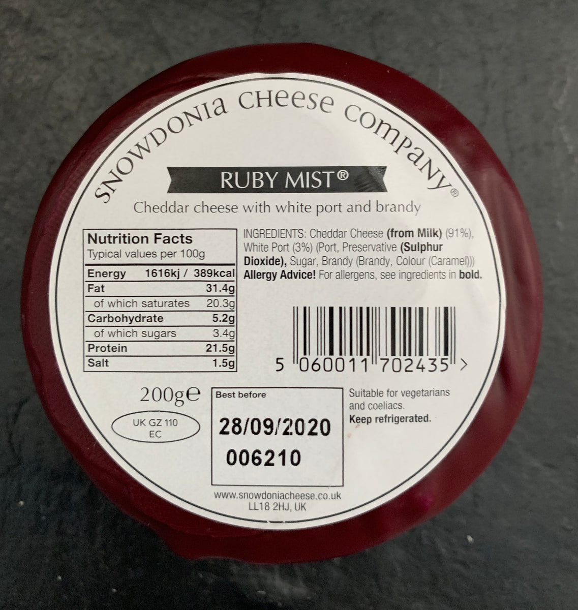 Ruby Mist 200g – The Cheese Hut