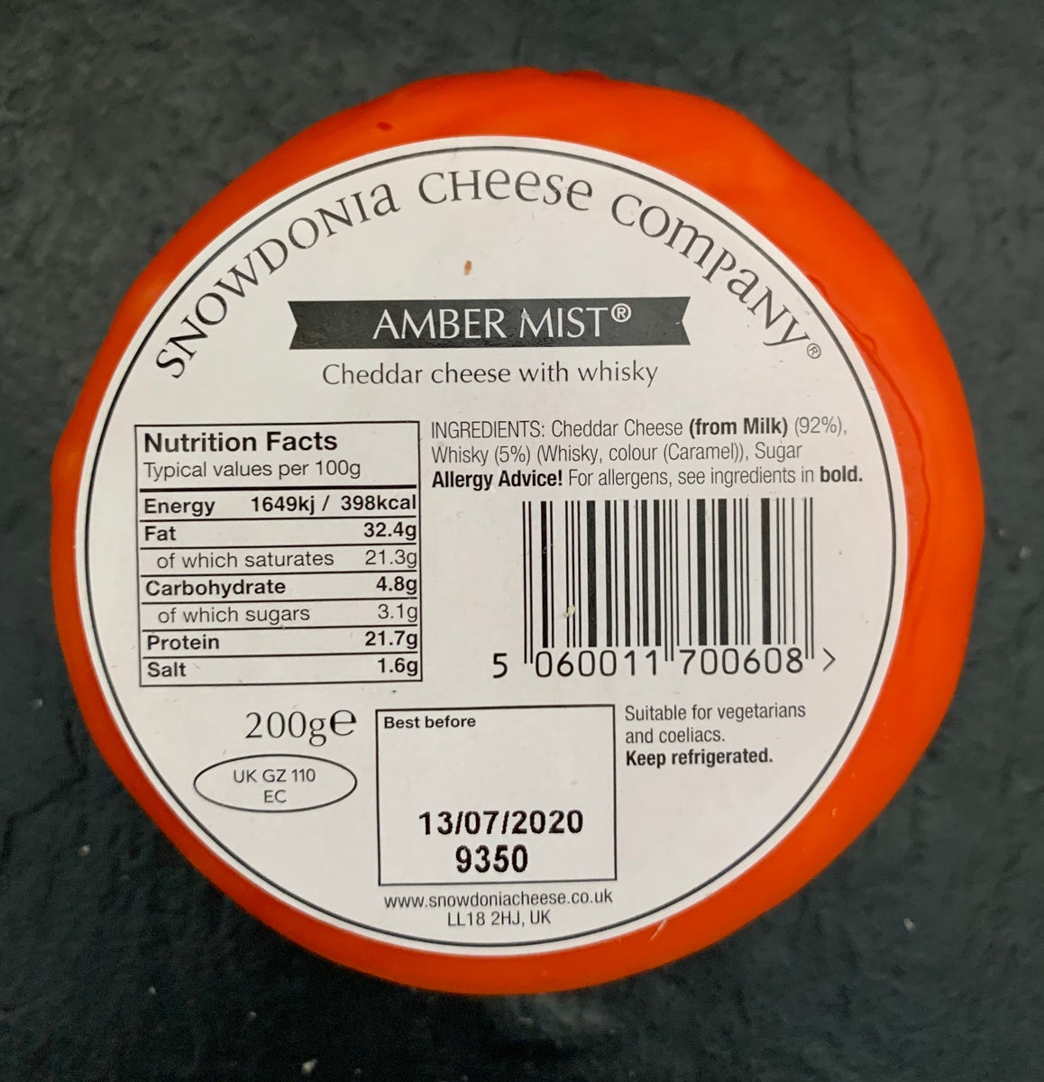 Amber Mist 200g – The Cheese Hut