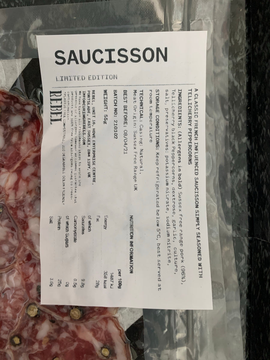 Saucisson Sliced 55g & 100g Stick – The Cheese Hut