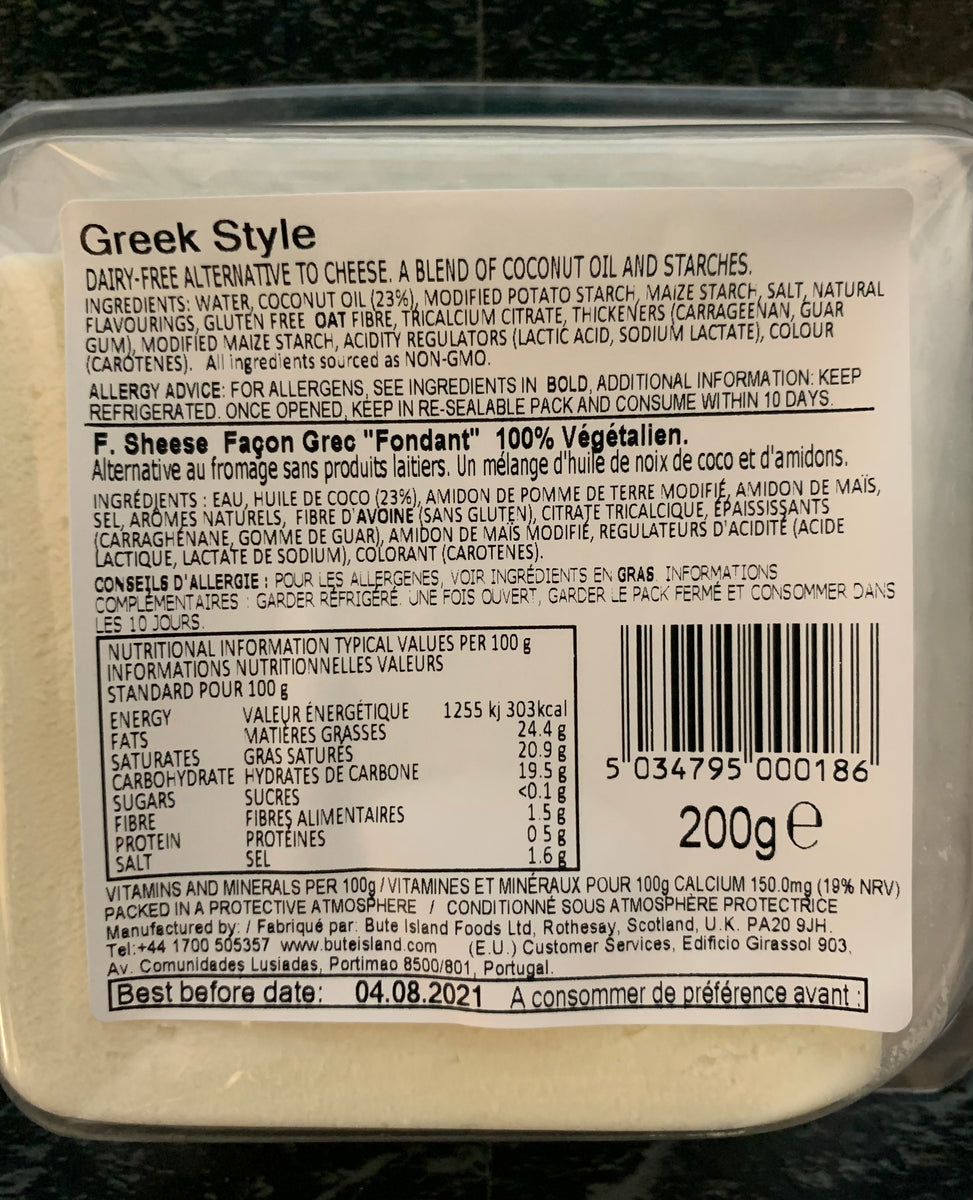 Vegan Greek style cheese alternative 200g – The Cheese Hut