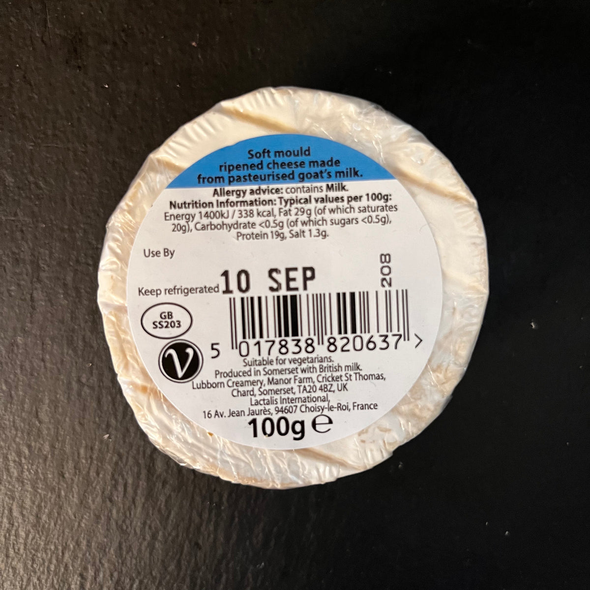 Cricket St Thomas Capricorn Goats Cheese 100g – The Cheese Hut